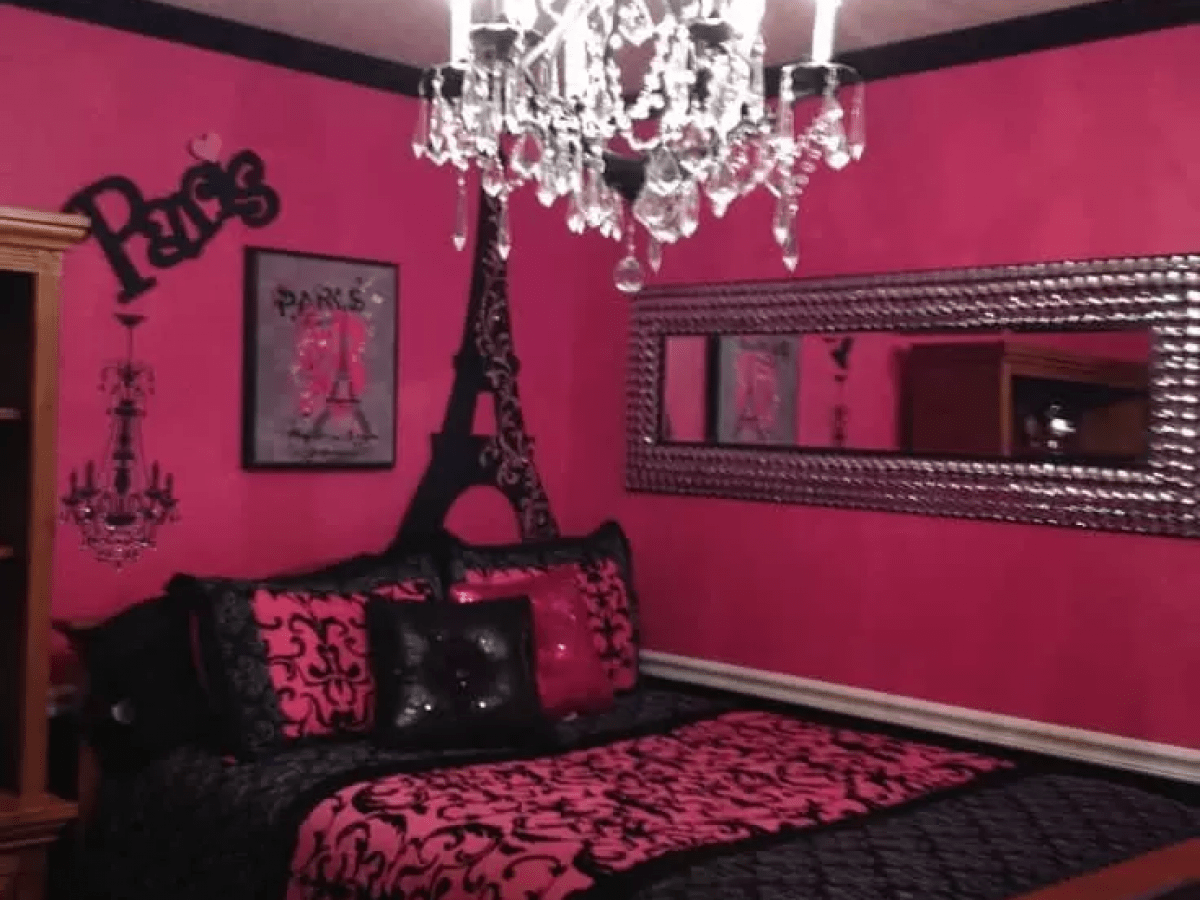 Light Pink And Black Room Ideas